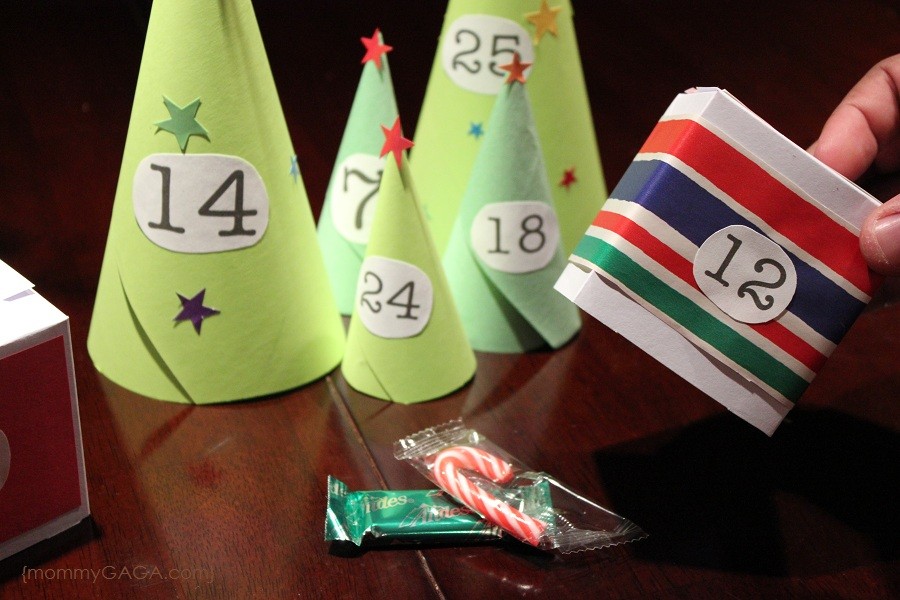 Countdown To Christmas: DIY Paper Christmas Advent Calendar Village