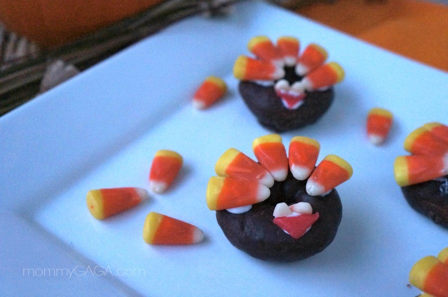 Thanksgiving Turkey Donuts - Fun Edible Treats for Kids - Honey + Lime