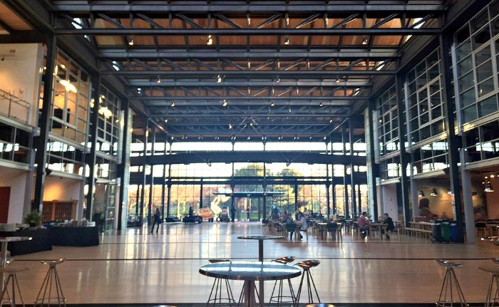 Inside Pixar Animation Studios in California, gorgeous high ceilings ...