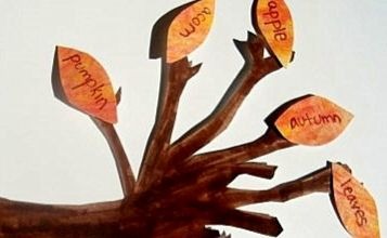 Educational Fall Crafts for Kids: Love This Fall Leaves Sight Words Tree!