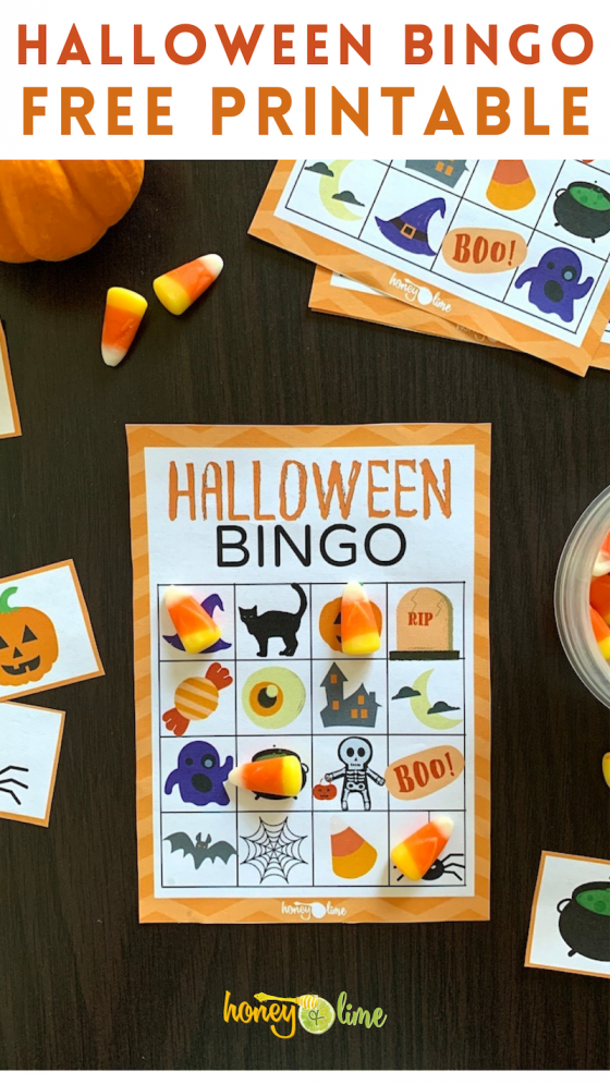 Free Halloween Bingo Cards for Kids - A Fun Printable! - Honey + Lime