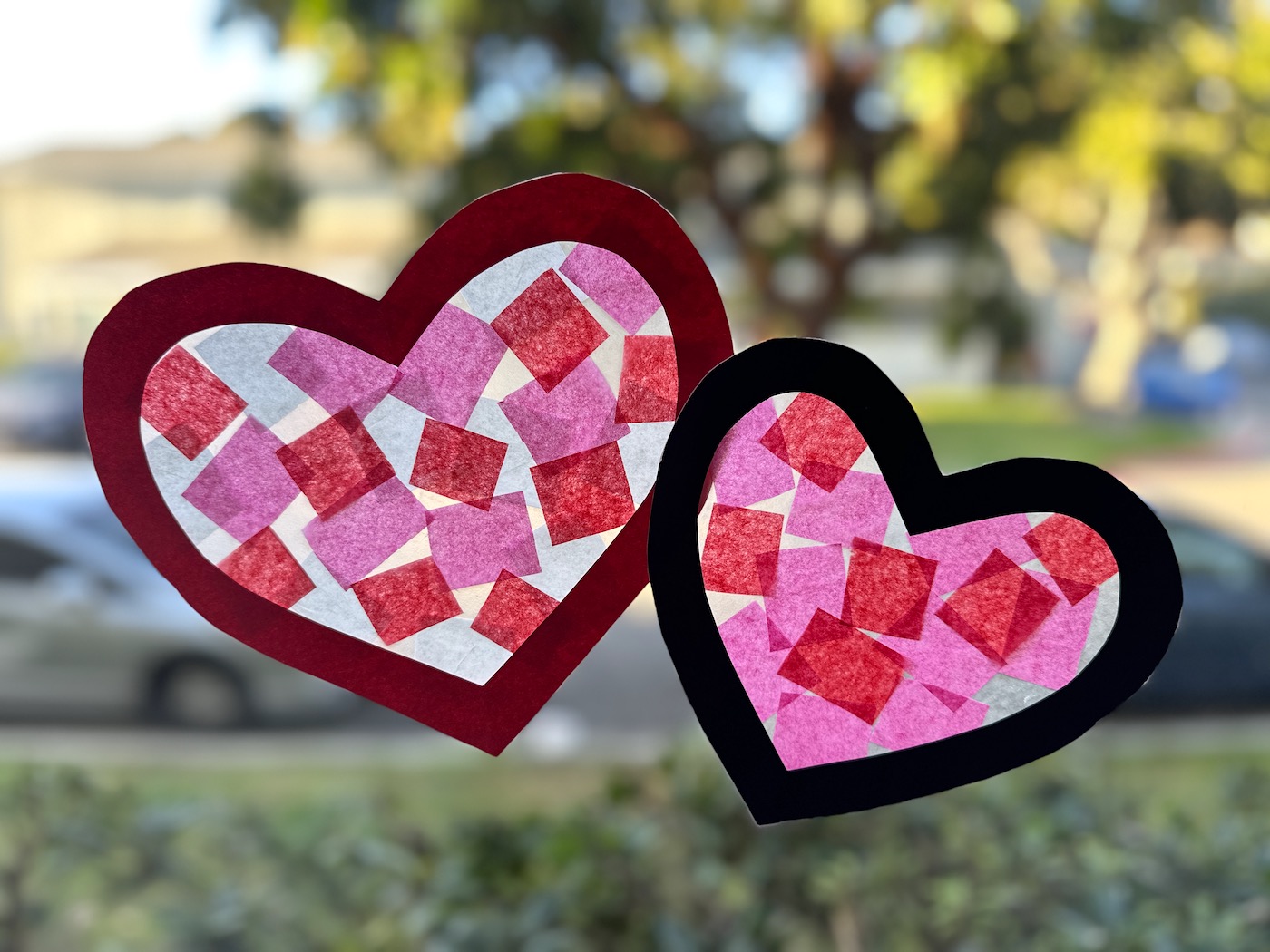 Valentine Heart Suncatchers Craft - Honey + Lime